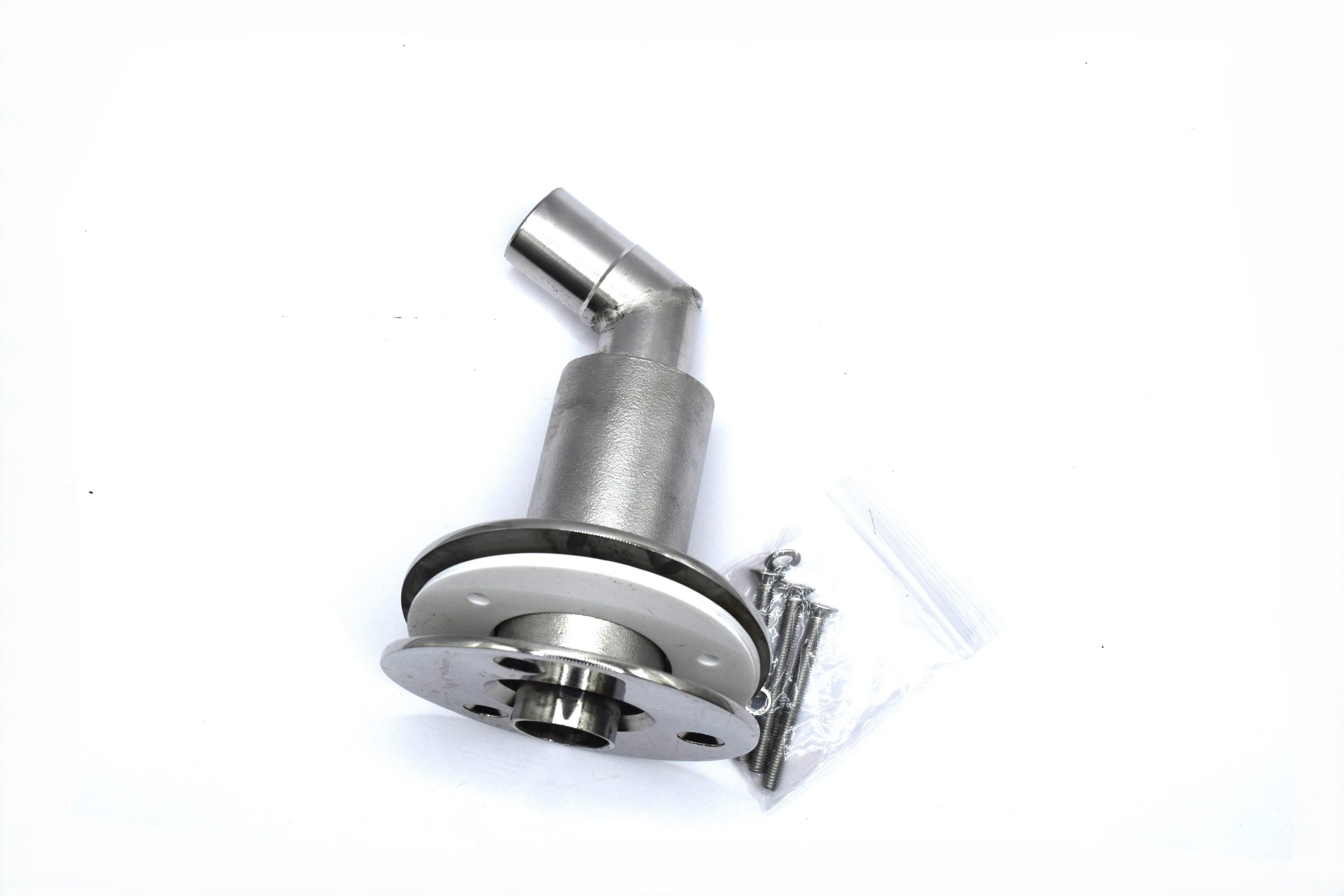 Thru Hull Fitting, 24 mm, 90° Base, Angled Connector, with Screws ...